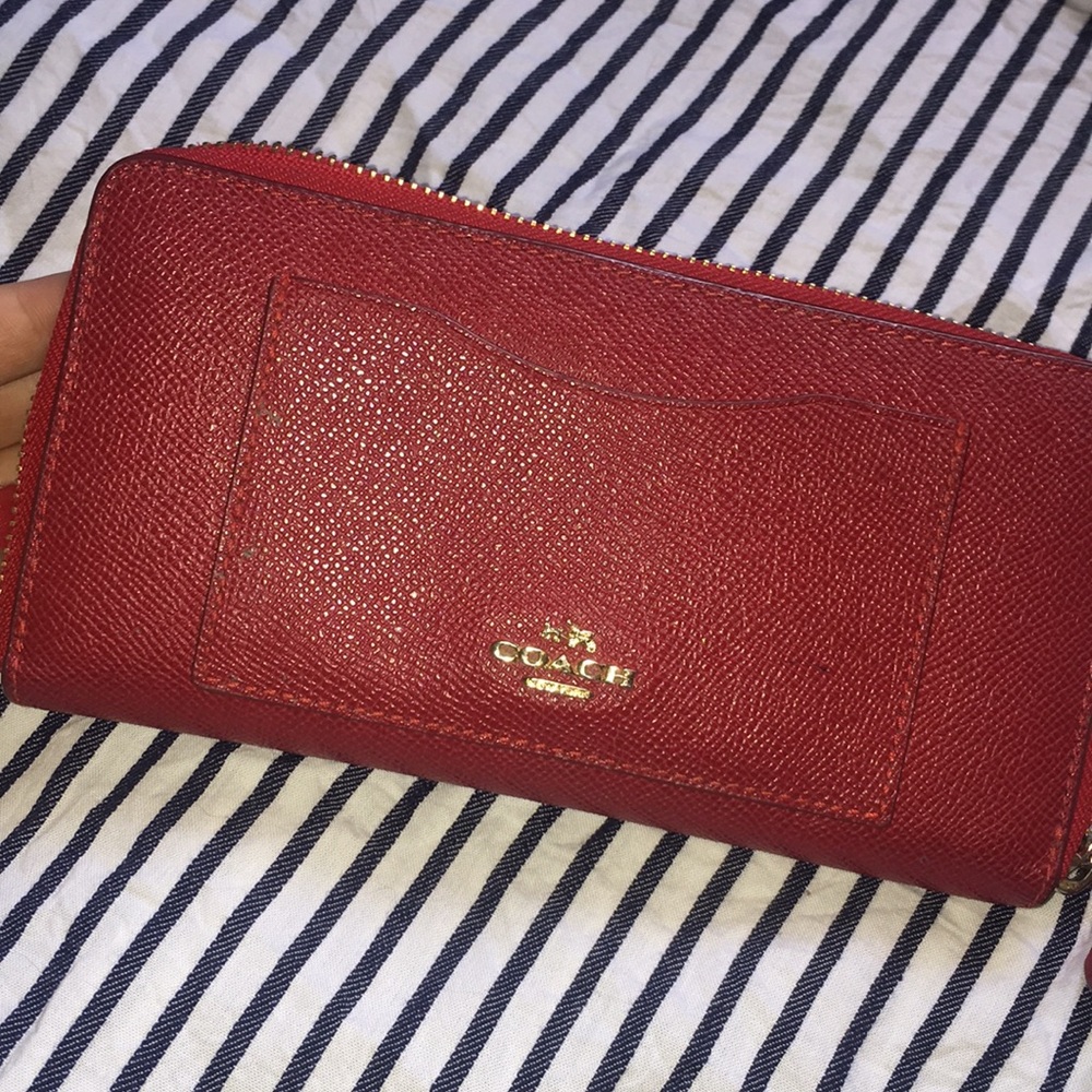 Red Coach Wallet - Gem